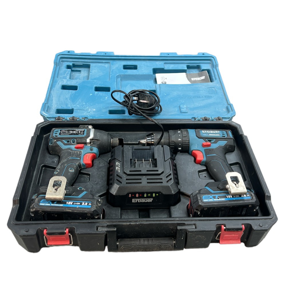 Erbauer Brushless Cordless Drill Set - Own4Less